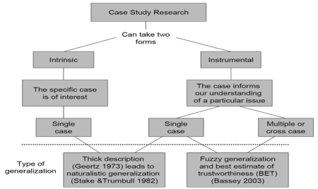 Three Types of Case Studies